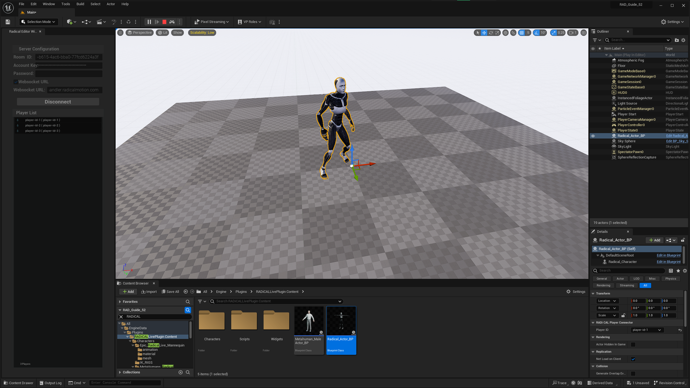 AI motion capture and 3D scene design with RADiCAL