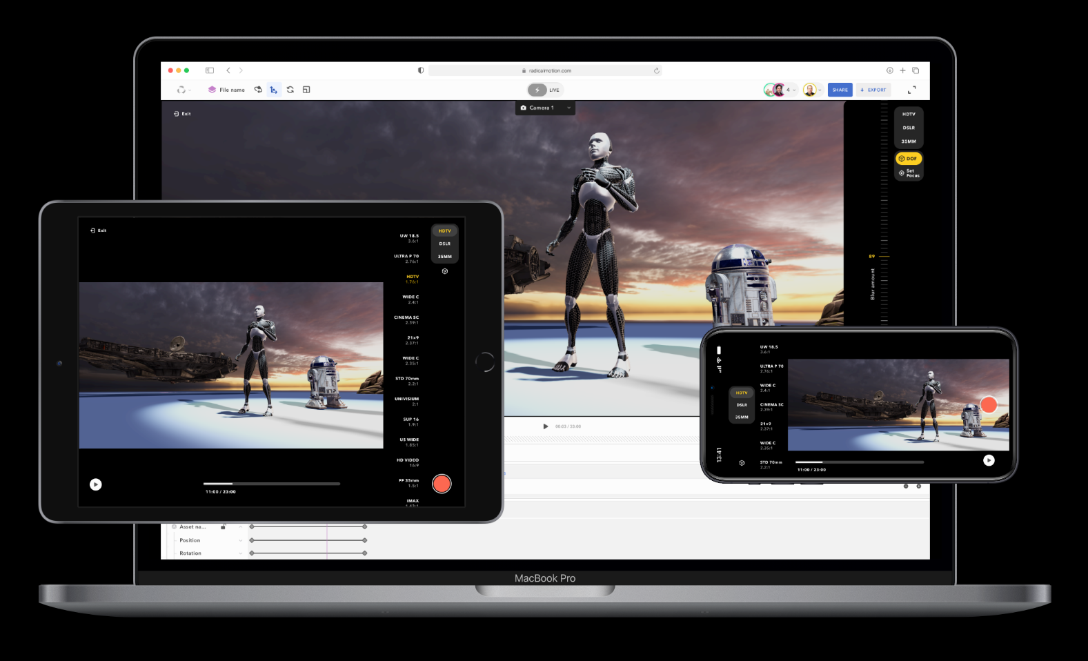 AI motion capture and 3D scene design with RADiCAL