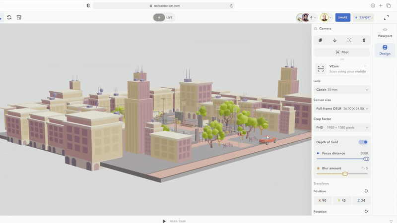 Free virtual camera: VCam by RADiCAL . Your Handheld Virtual Camera for ...