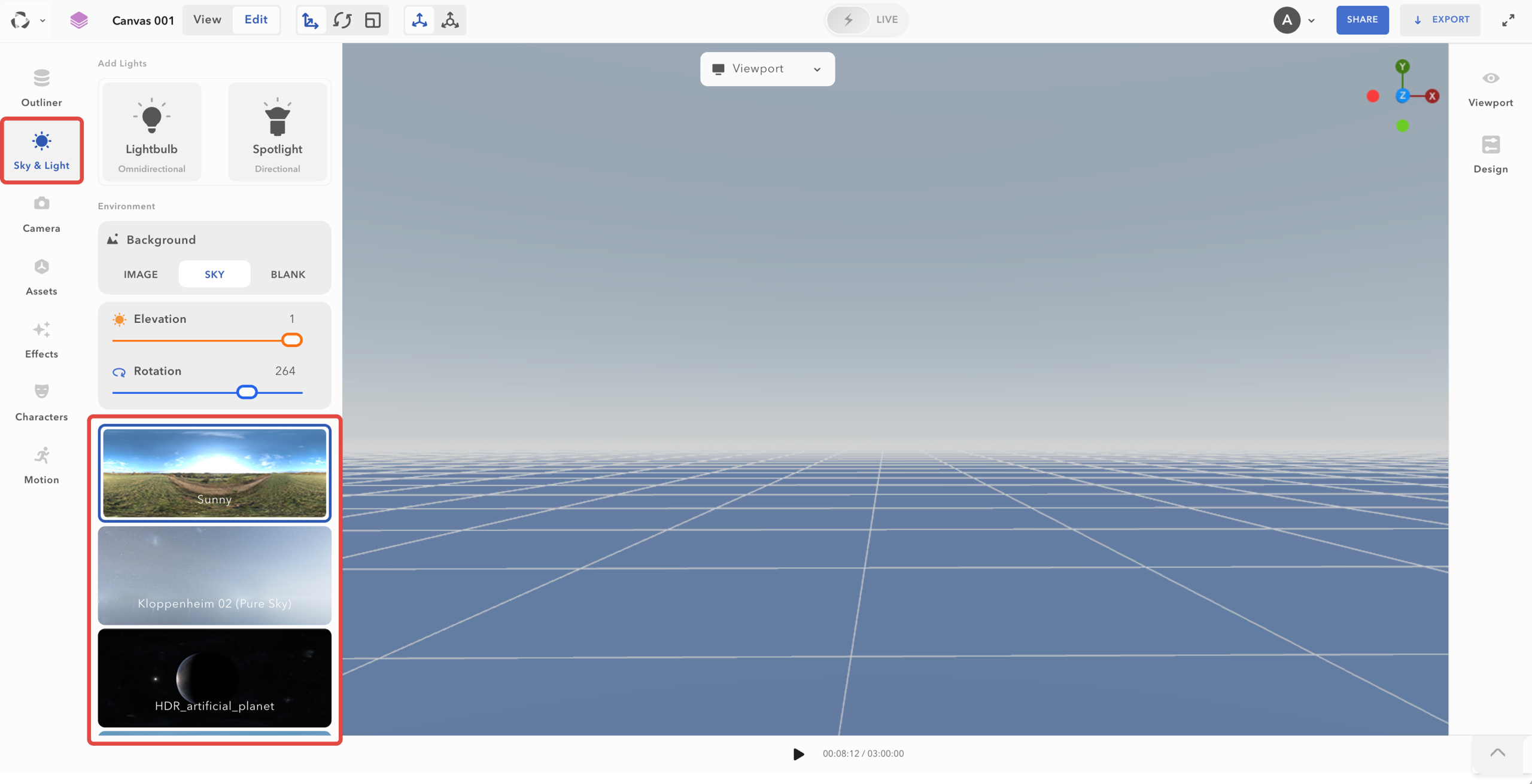 How to use HDRI maps in RADiCAL for realistic 3D lighting
