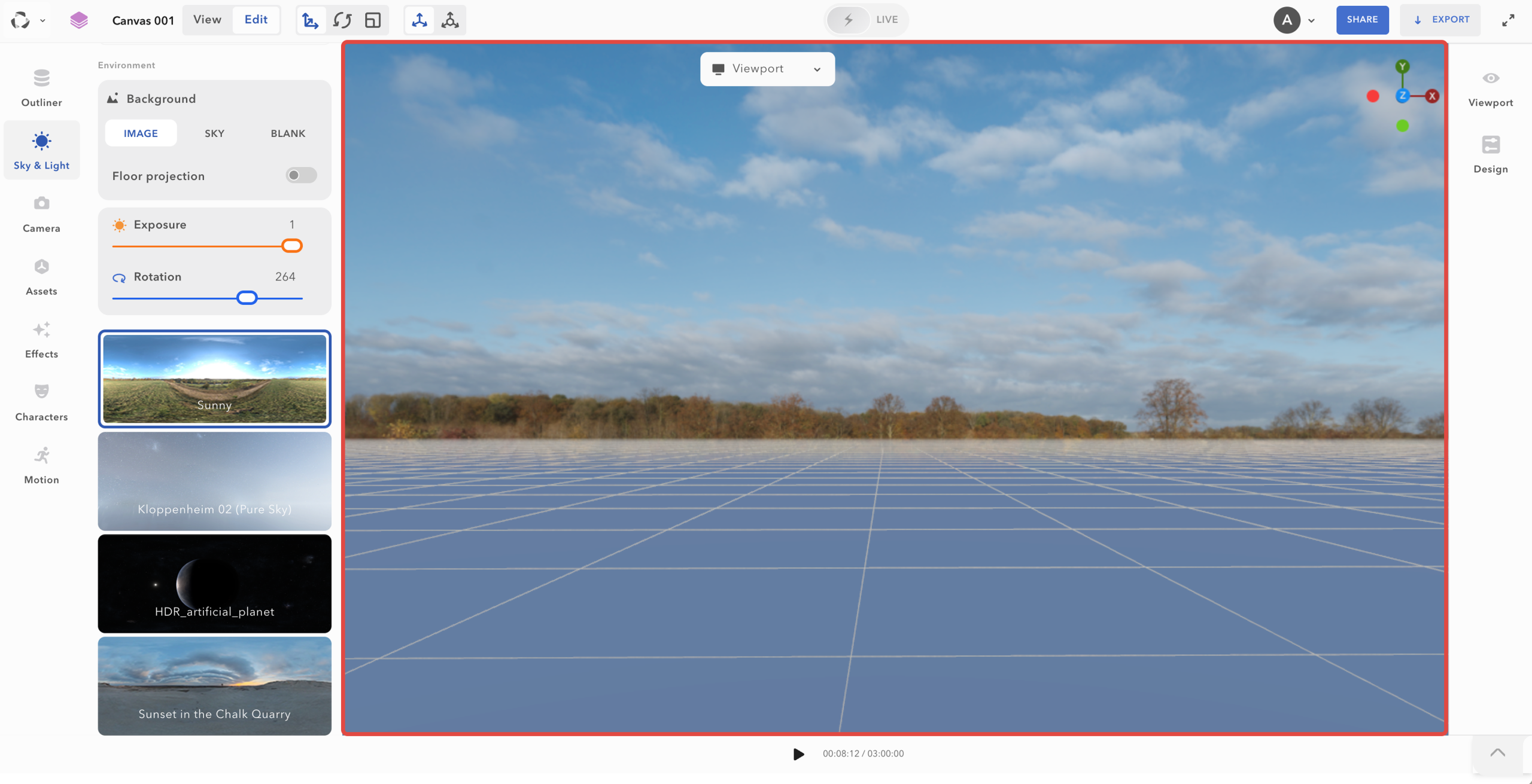 How to use HDRI maps in RADiCAL for realistic 3D lighting