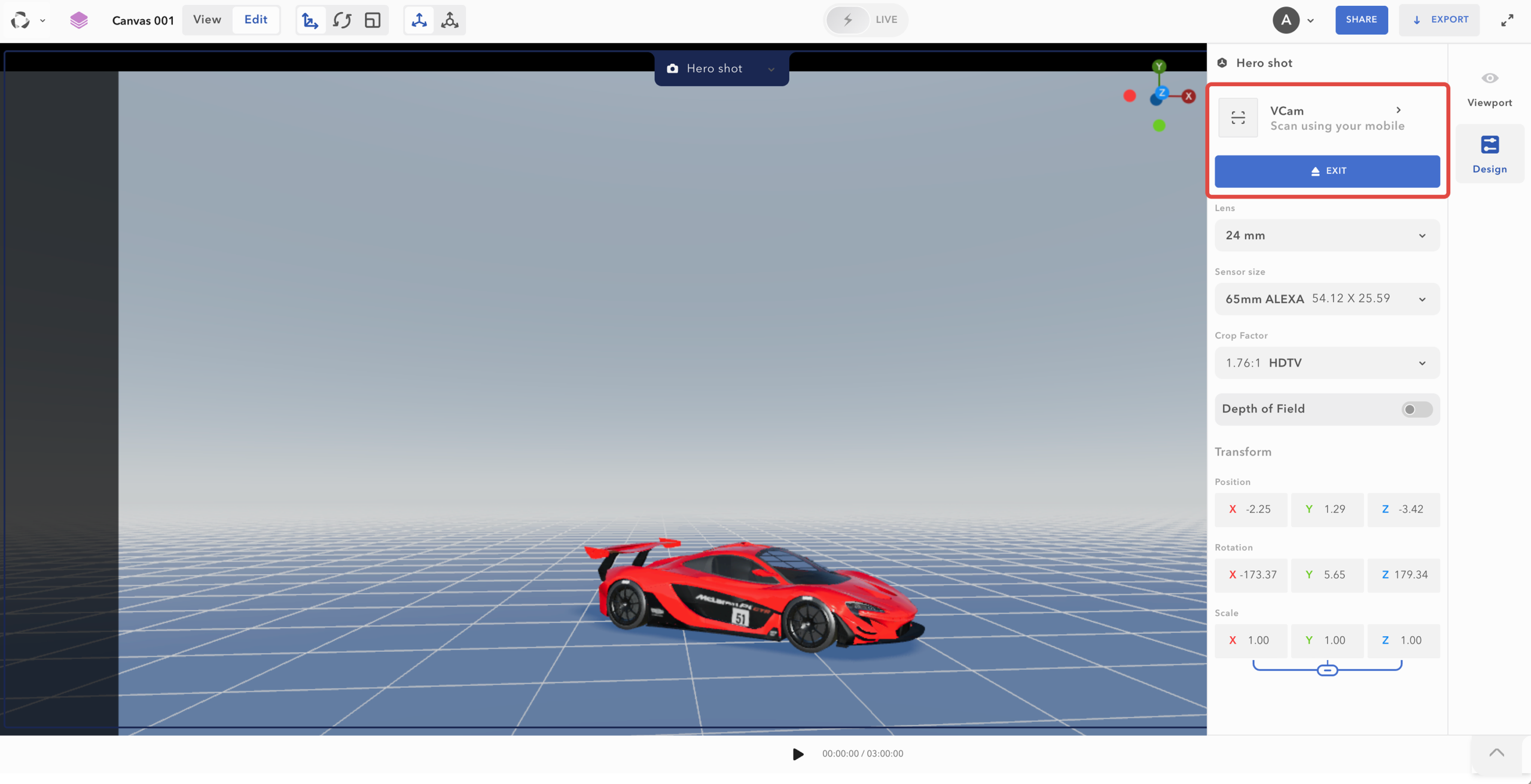Use your phone as a handheld 3D camera with RADiCAL VCam