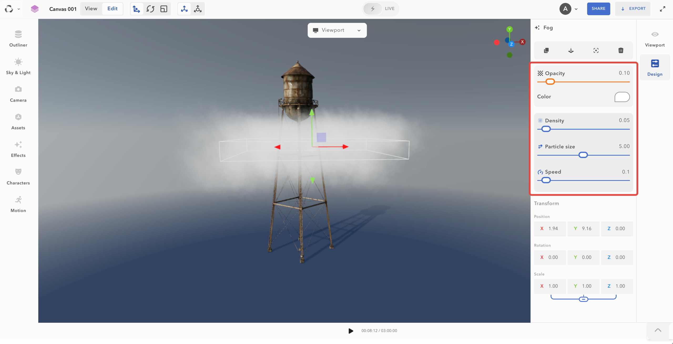 Create realistic 3D environments atmospheric effects | RADiCAL